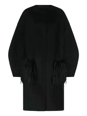 Loulou De Saison LOULOU DE SAISON Cilia Collarless Coat Black