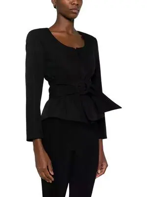 Jacquemus Belted Peplum Jacket - Black