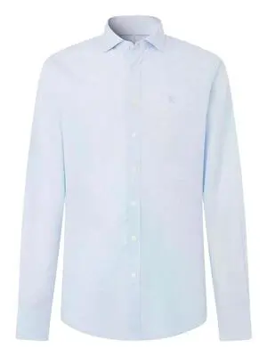 HACKETT LONDON Check Cotton Shirt - Blue