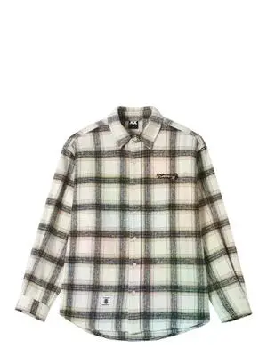 FINGERCROXX Logo-embroidered Shirt - Neutrals