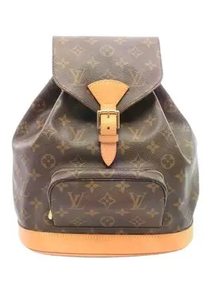 LOUIS VUITTON Louis Vuitton Montsouris Monogram Backpack Brown