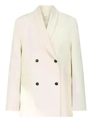 Loulou De Saison Sira Shawl Collar Jacket - Neutrals