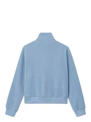 CHOCOOLATE Logo Embroidered Fleece Jacket - Blue