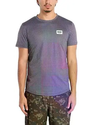 SAYSKY Houndstooth Combat T-shirt - Blue