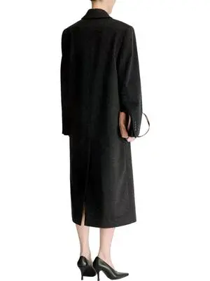 Loulou De Saison Double-breasted Peak-lapel Coat - Grey