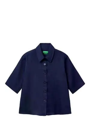 BENETTON Boxy-fit Shirt - Blue