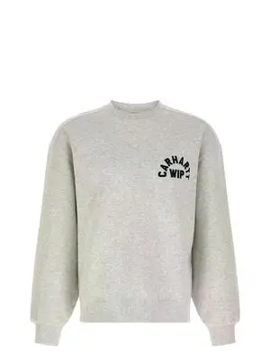 Carhartt Work In Progress Arch Script Embroidery Sweatshirt - Grey
