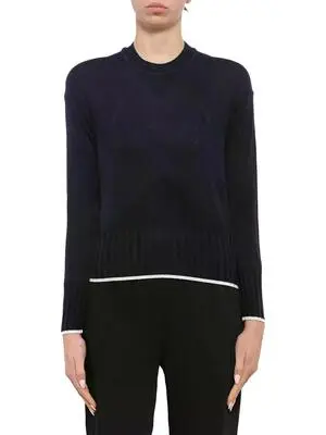 KENZO Kenzo Ribbed-Knit Sweater With Contrast Tipping