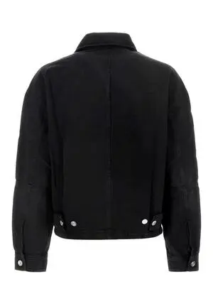 Amiri Zip-up Denim Work Jacket - Black