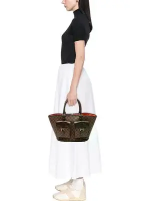 LOUIS VUITTON Louis Vuitton Damier Ebene Manosque GM Tote Bag