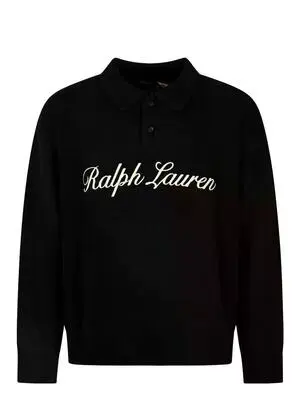 Polo Ralph Lauren Relaxed-fit Logo Wool-blend Jumper - Black