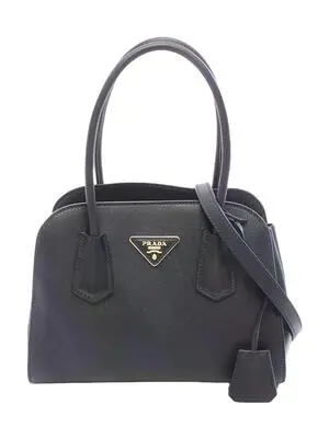 Prada Soft Calf Satchel - Black