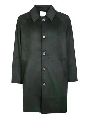 WOC Xian Single-breasted Coat - Green
