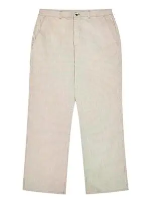 MALBON Hickory Stripe Trousers - Neutrals