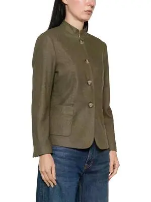 KILTIE Genevra Button-up Jacket - Green