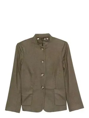 KILTIE Genevra Button-up Jacket - Green