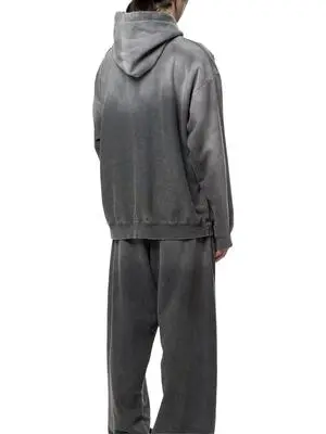 Mihara Yasuhiro Distressed Cotton Hoodie - Black