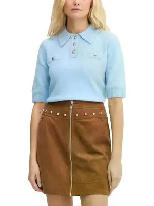 MORGAN Knitted Polo Shirt