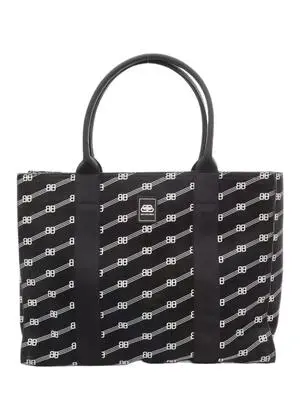 BALENCIAGA Balenciaga 2000s Large BB Monogram Tote Bag