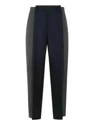 MAISON MARGIELA Two-tone Wool Trousers - Blue