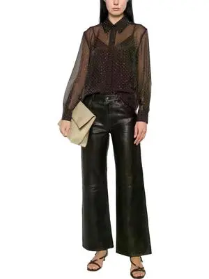 MAJE MAJE Rhinestone Embellished Shirt