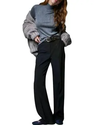 Liu Jo Wool Top With Rhinestones Grey