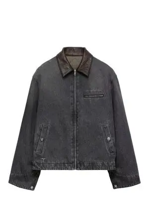 PRADA Prada Black Denim Blouson Jacket
