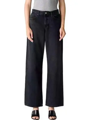 AGOLDE Low Rise Loose Jeans - Black