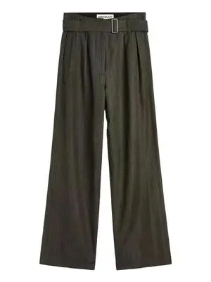 Our Legacy Soar Pinstriped Wool Trousers - Grey
