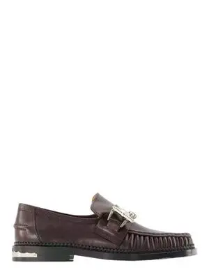 TOGA Toga Pulla Chain-Embellished Ruched Loafers