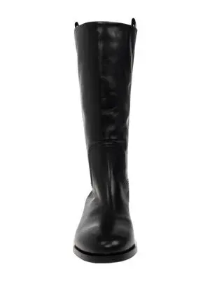 AeydĒ Theo Knee-high Leather Boots - Black