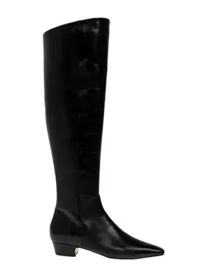 AeydĒ Ilaria Leather Knee-high Boots - Black