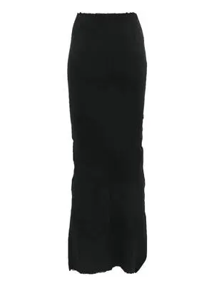 MARC LE BIHAN Textured Finish Maxi Skirt - Black