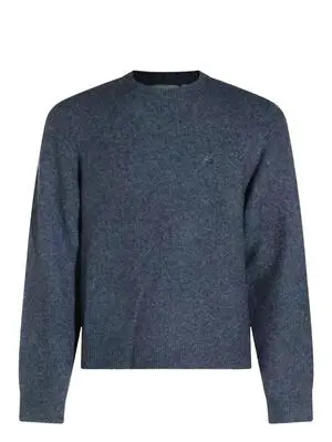Carhartt Work In Progress Curtis Logo-embroidered Crewneck Sweater - Blue