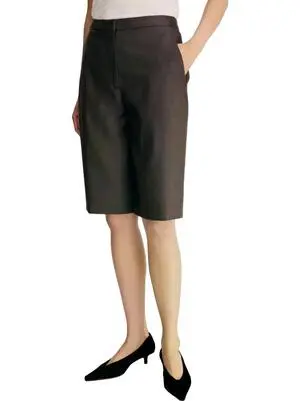 Loulou De Saison LouLou De Saison Robi Straight-Fit Shorts Brown