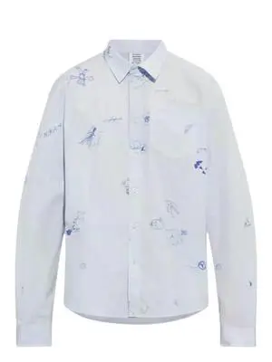 VETEMENTS VETEMENTS Scribble-Print Chest Pocket Shirt