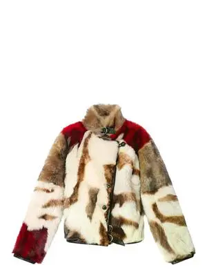 ISABEL MARANT ÉTOILE ISABEL MARANT Roama Patchwork Shearling Jacket