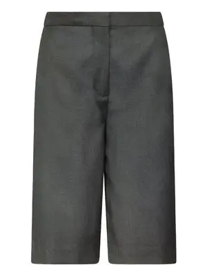 Loulou De Saison LOULOU DE SAISON Virgin Wool Shorts Grey