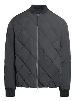 ALPHA TAURI Quilted Bomber Jacket - Grey