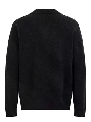 ROBERTO COLLINA Fine-knit Polo Sweater - Grey