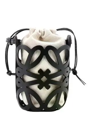 Loewe Anagram Drawstring Crossbody Bag - Black