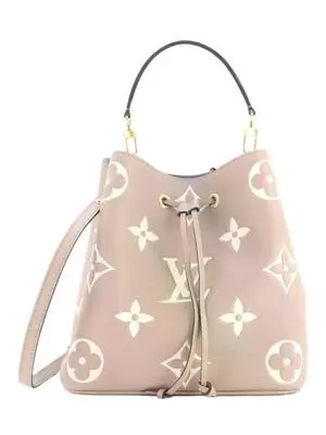 LOUIS VUITTON Monogram Empreinte Giant Mm Bucket Bag - Neutrals