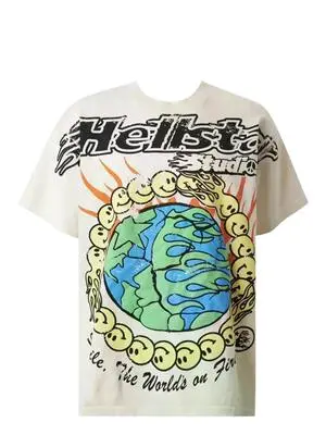 HELLSTAR Graphic-print T-shirt - Neutrals