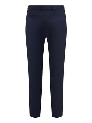 BOSS Extra-slim-fit Virgin-wool Serge Trousers - Blue