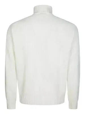 DIANA STUDIO Diana Studio Ribbed Quarter-Zip Sweater White
