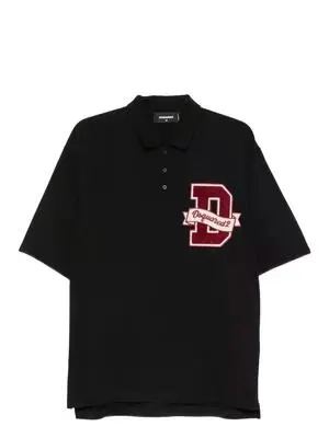 Dsquared2 Logo-patch Polo Shirt - Black