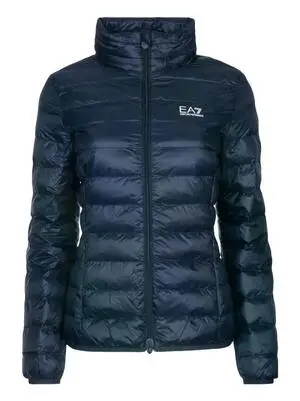EA7 Quilted Zip-up Jacket - Blue