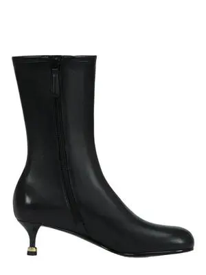 POTAMY Round-toe Heeled Ankle Boots - Black