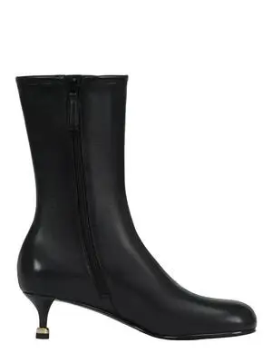 POTAMY Round-toe Heeled Ankle Boots - Black