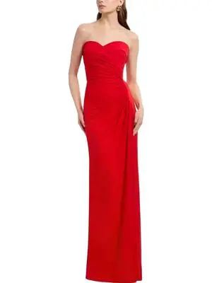 ELIE SAAB Elie Saab Strapless Draped Maxi Dress